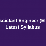 KSEB Assistant Engineer (Electrical) - Latest Syllabus - Centre C